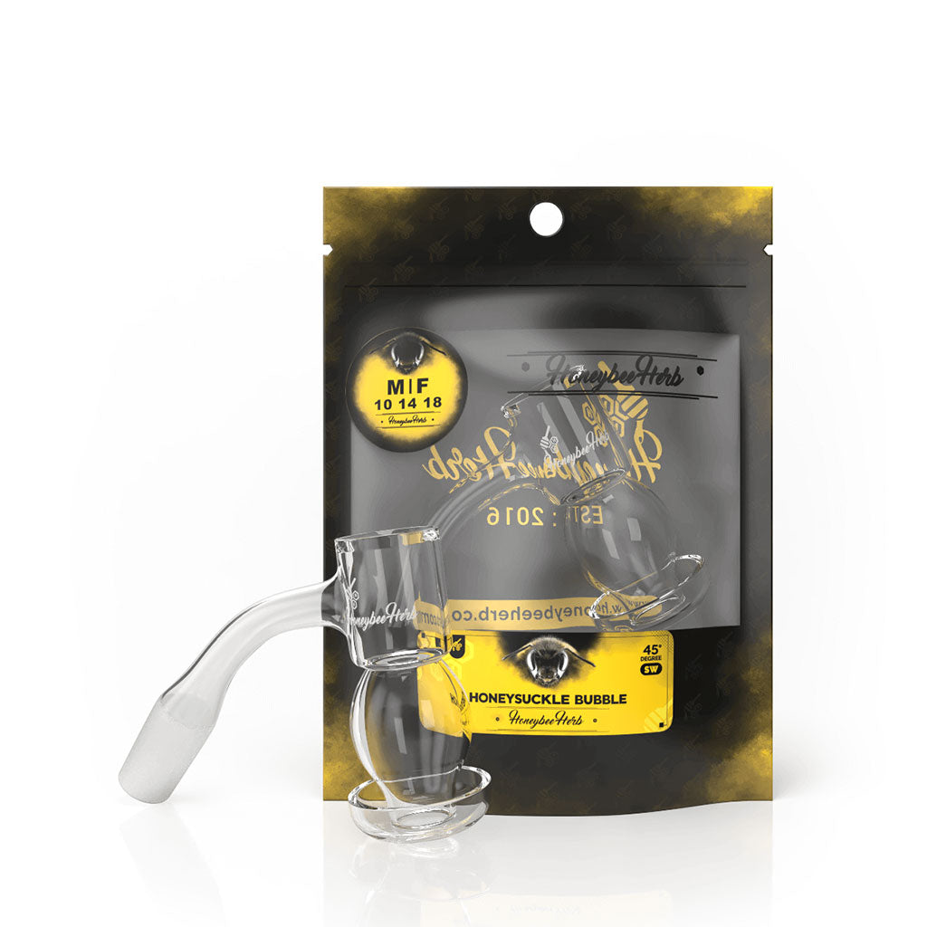 HONEYSUCKLE BUBBLE QUARTZ BANGER - 45° DEGREE | BL 14MM MALE | NE Vape